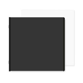 Black 12x12 Plain Pages and Protectors (16/pk) - Creative Memories