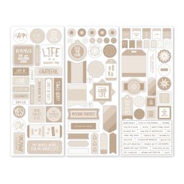 Beige Tonal Stickers: Totally Tonal Beige Stickers - Creative Memories