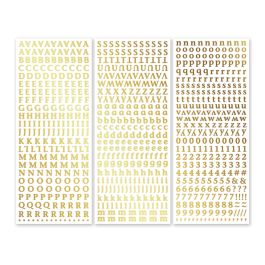 Gold Letter Stickers: Gold Classy ABC/123 Stickers - Creative Memories