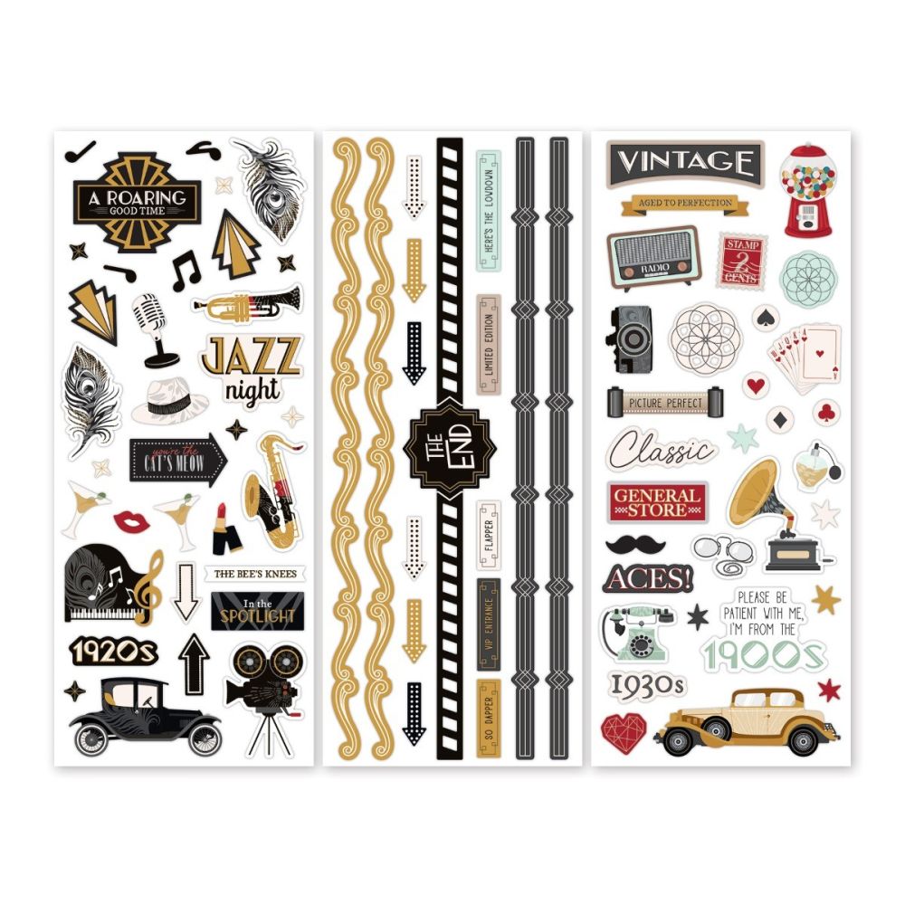 1920s And 1930s Scrapbook Stickers - Creative Memories