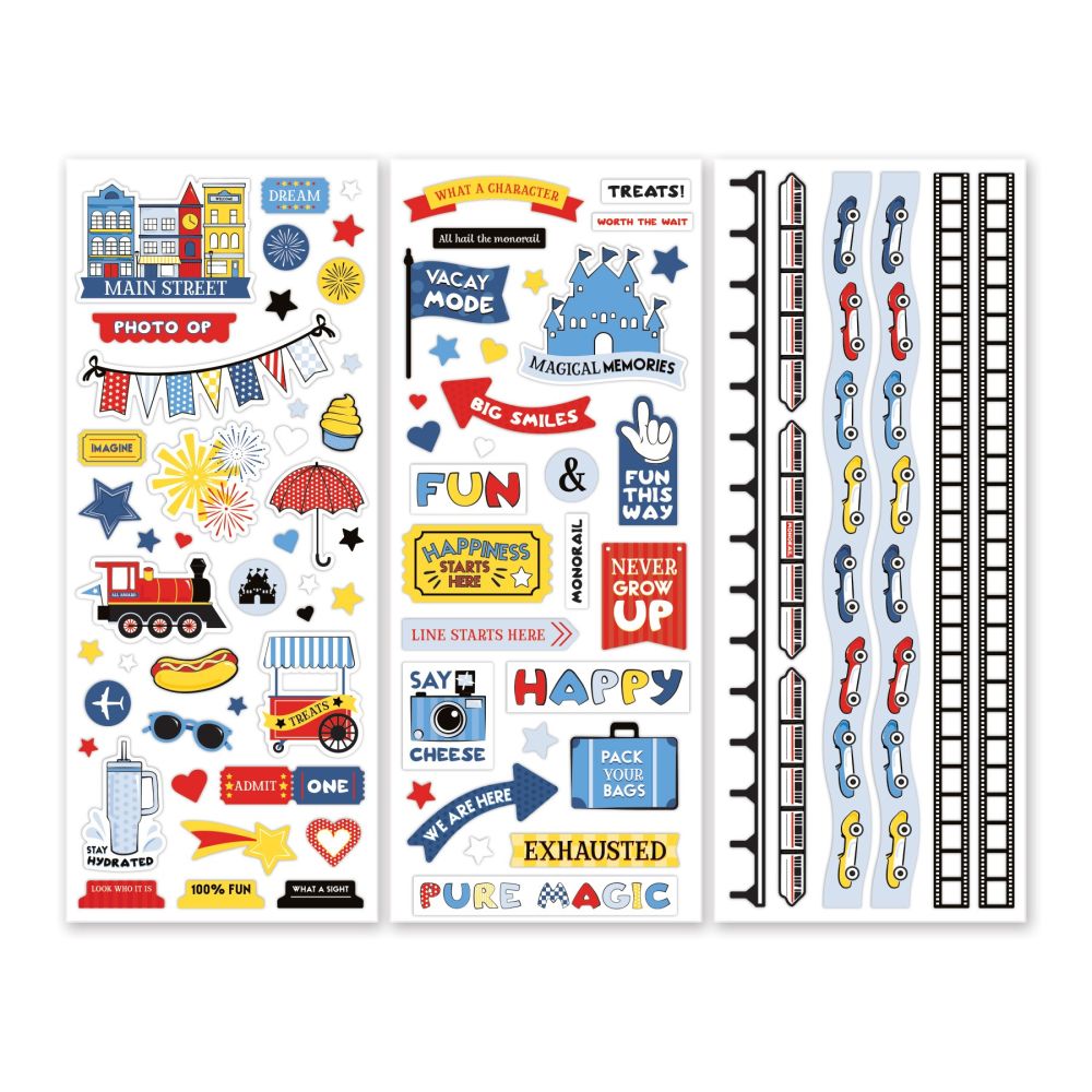 Amusement Park Themed Stickers: Adventure Parks - Creative Memories