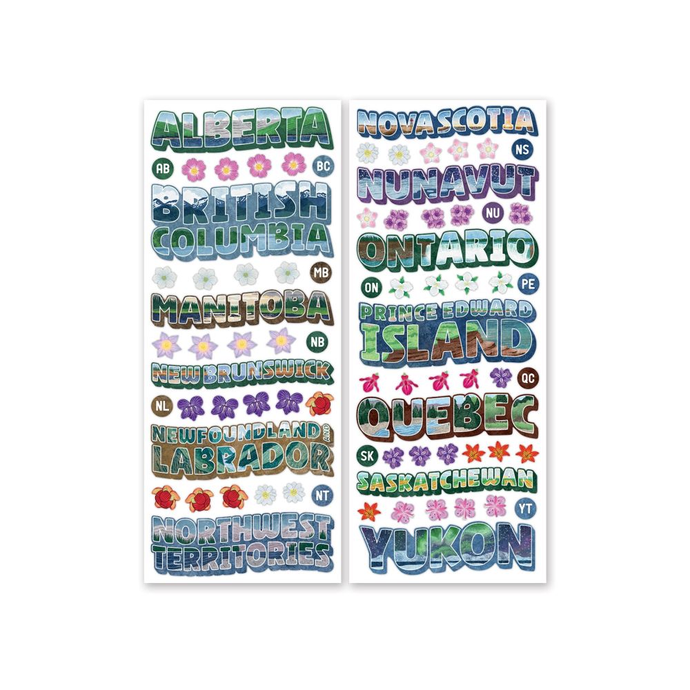 Canadian Provinces Stickers For Scrapbooking - Creative Memories