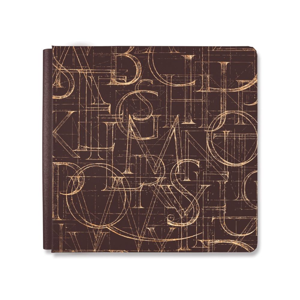 12x12 Chocolate Monogram Letters Album Cover - Creative Memories