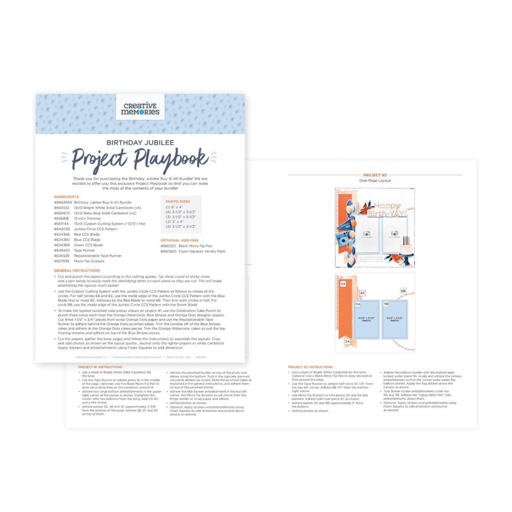 Digital Birthday Jubilee Project Playbook - Creative Memories