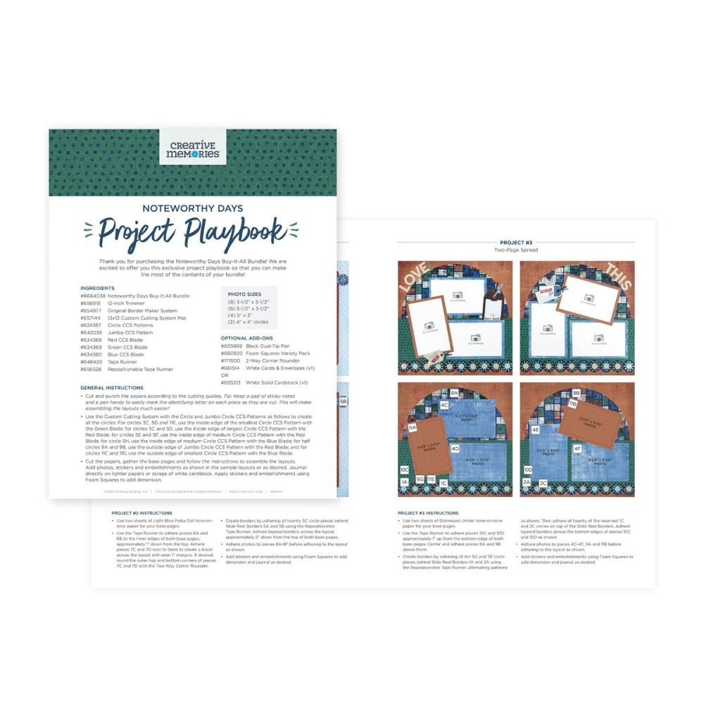 Digital Noteworthy Days Project Playbook - Creative Memories