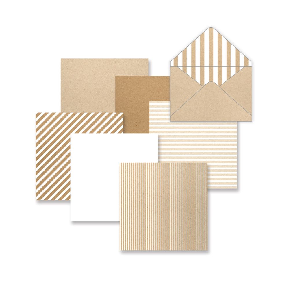 Kraft Stripes 4x6 Envelope Paper Pack - Creative Memories