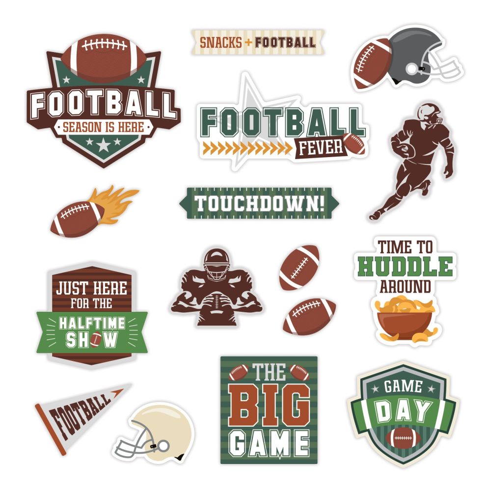 Football Embellishments: Football Fever Embellishments - Creative Memories