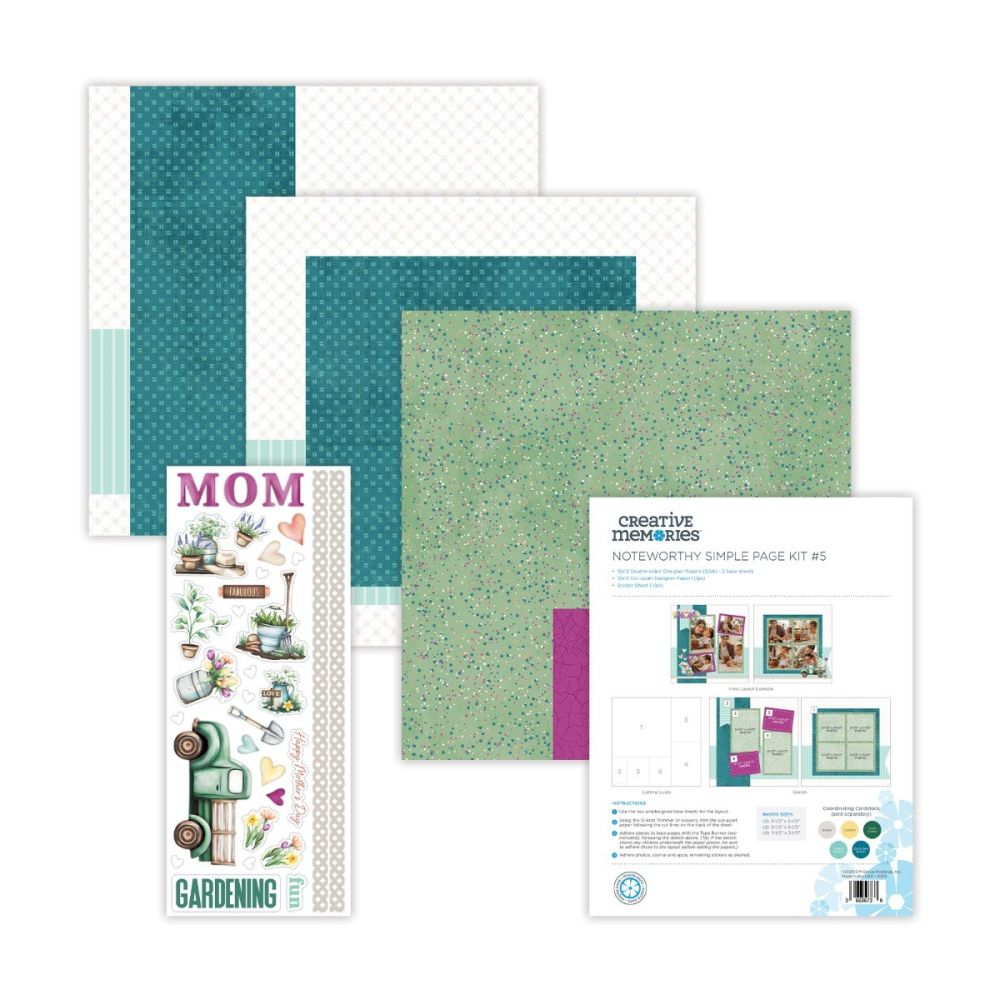 Scrapbook Layout Kit: Noteworthy Simple Page Kit #5 - Creative Memories