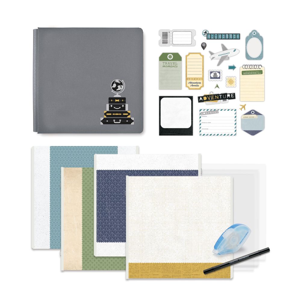 Travel Scrapbook Kit: Passport to Adventure Fast2Fab Bundle - Creative ...