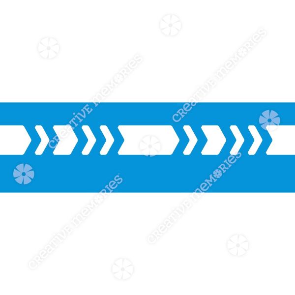 Light Blue Chevron Border