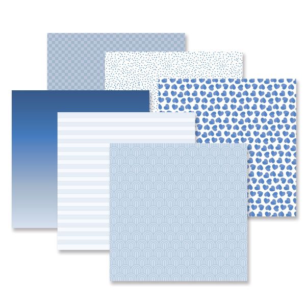 Blue Scrapbook Paper Designs
