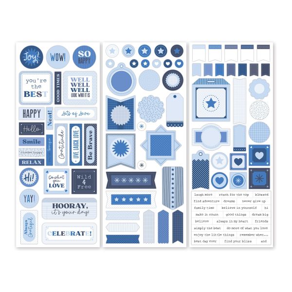 Light Blue Scrapbook Paper