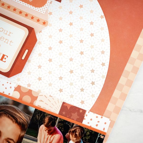 Orange Scrapbooking Paper