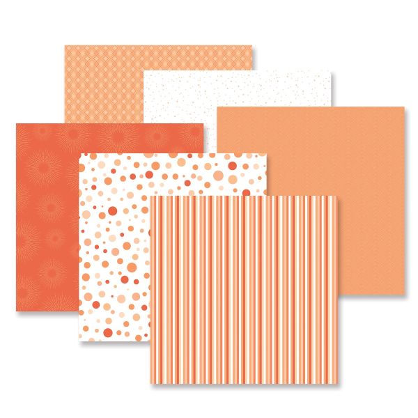 Orange Tonal Scrapbook Paper: Totally Tonal Tangerine Paper - Creative ...