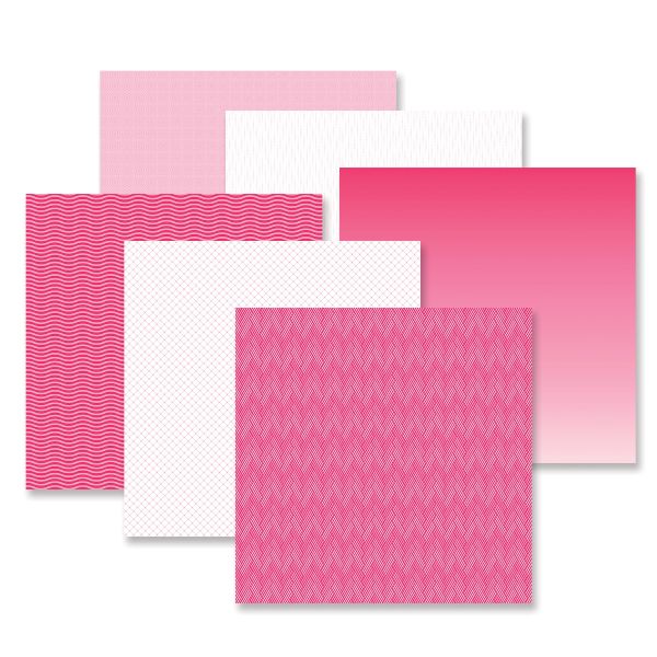 Pink Chevron Scrapbook Paper
