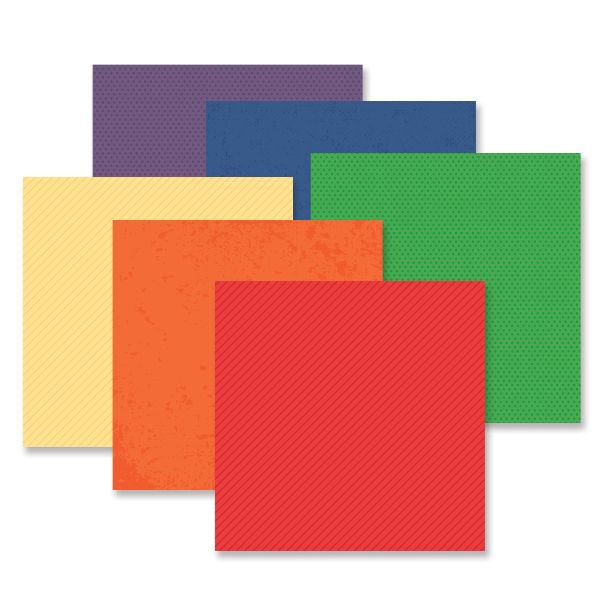 Tonal Rainbow Scrapbook Paper: This Life - Creative Memories